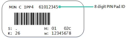 Locating the PIN Pad ID