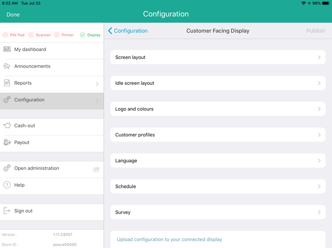 Accessing the CFD Configuration Screen